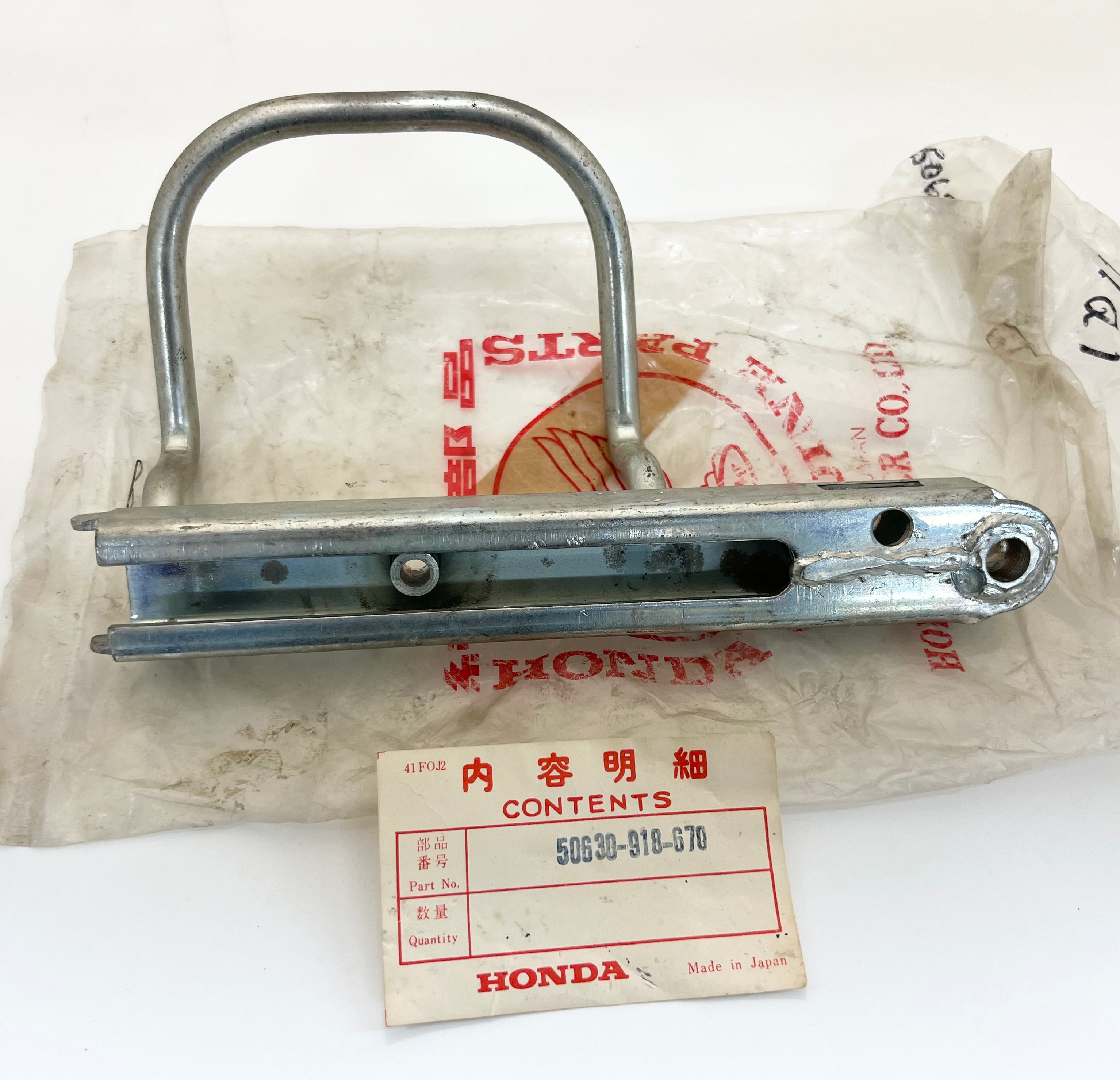 Ultra rare NOS RH early "hoop" style footpeg 1970 US90 50630-918-670 ...