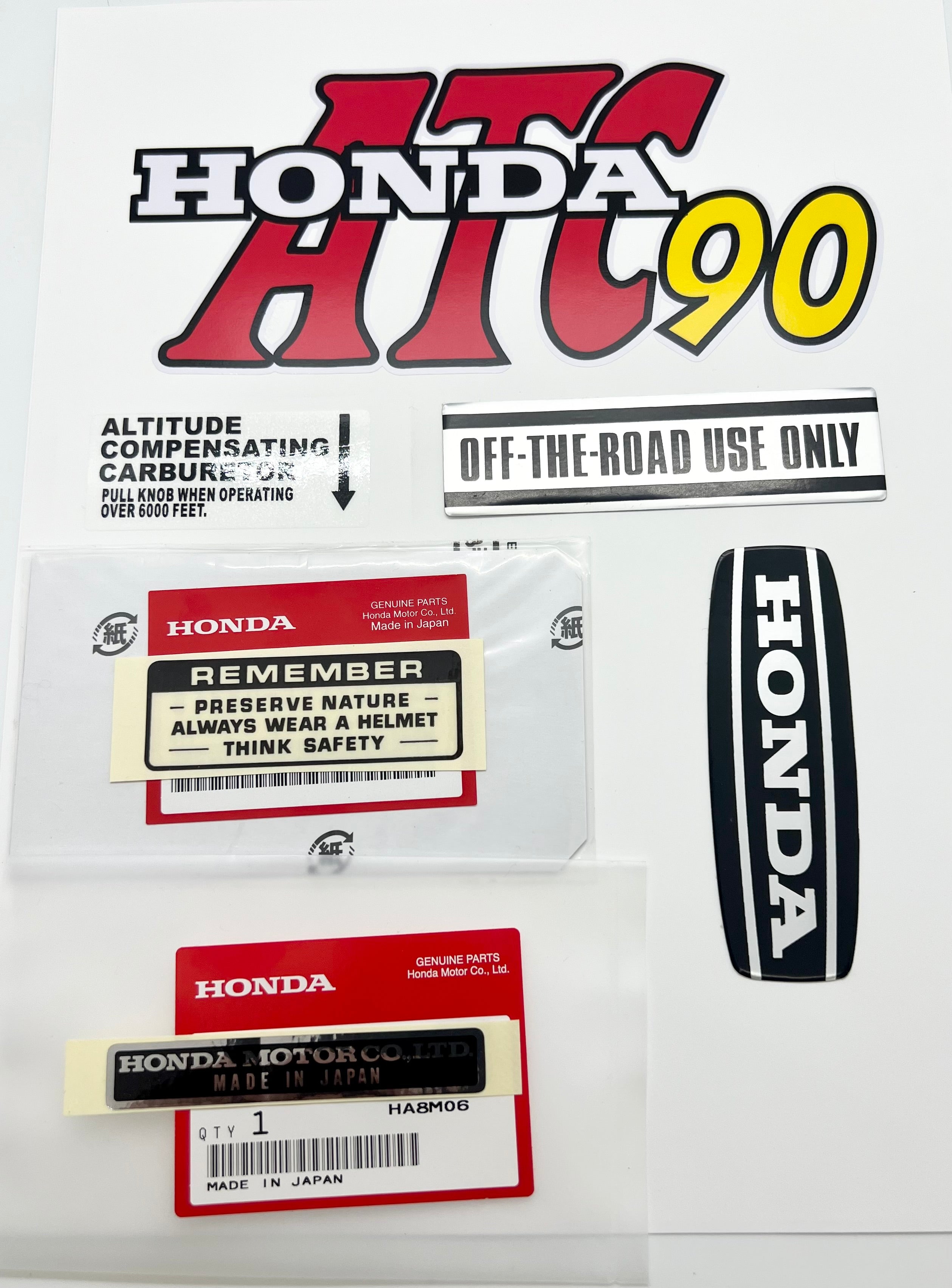 NEW full decal set 1970-71 Honda US90 – Vintage Motorsports