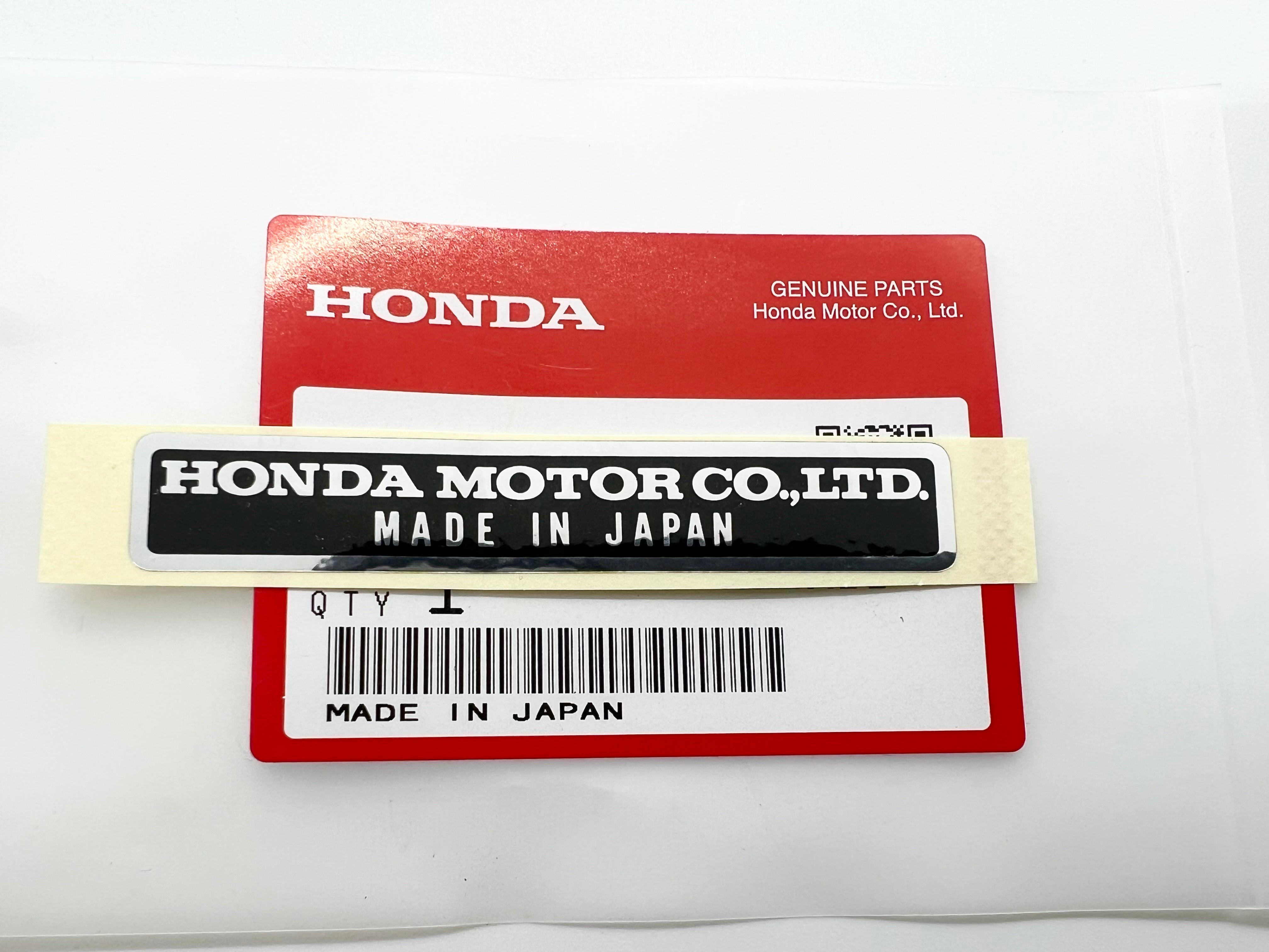 New Oem Honda ID decal – Vintage Motorsports
